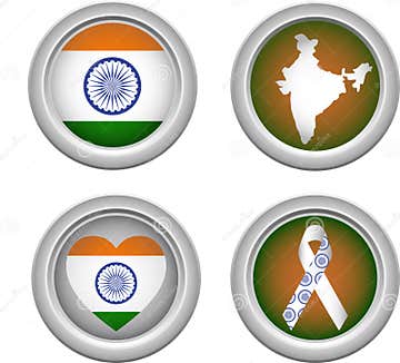 India Buttons stock vector. Illustration of patriotism - 11414043
