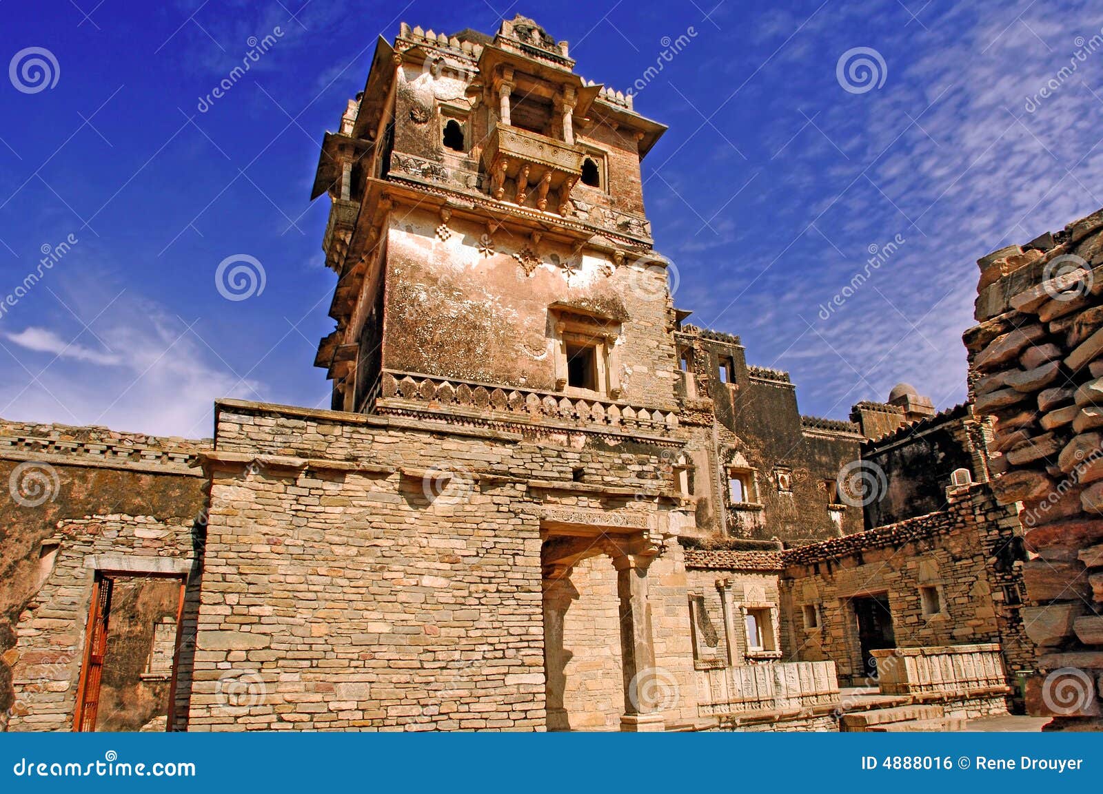 India; Chittorgarh; Citadel Stock Photo - Image of palace, fort: 4888016