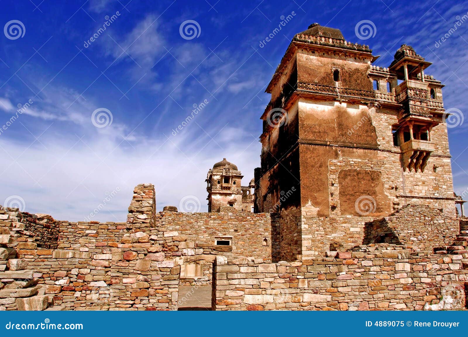 India, Chittorgarh: Citadel Stock Image - Image of maurya, architecture ...