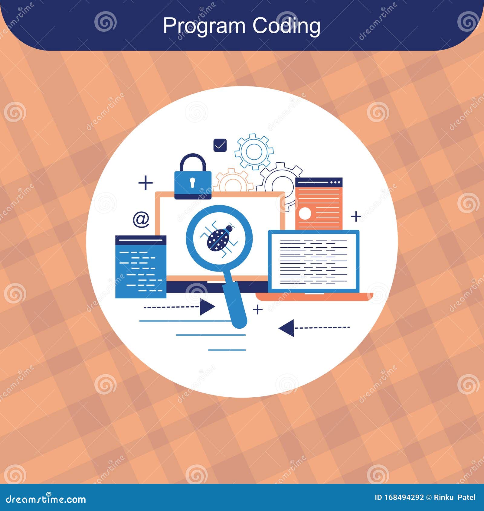 Coding Programming Stock Illustration Concept Stock Illustration ...