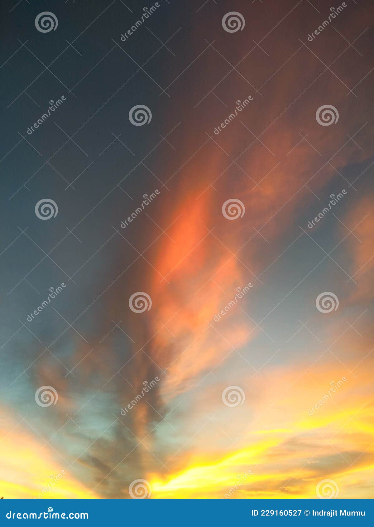 India Colourful sky stock image. Image of cumulus, india - 229160527