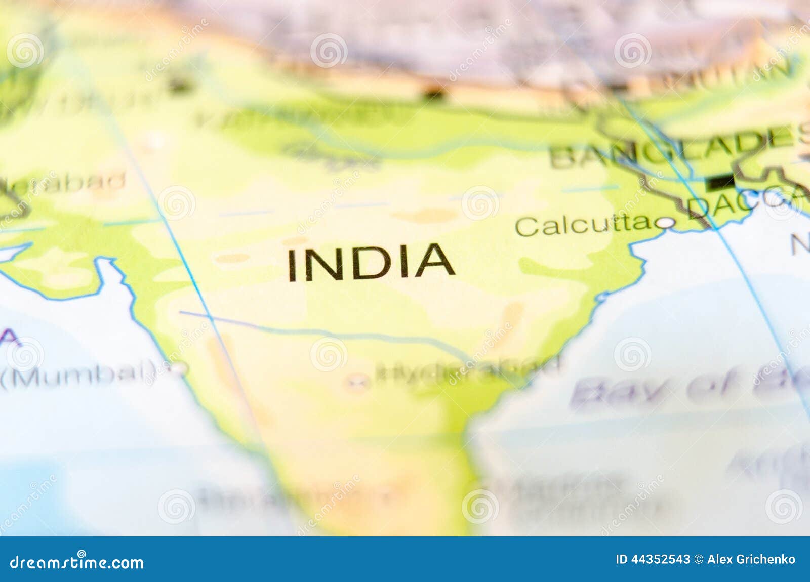 India country on map stock image. Image of geographic - 44352543