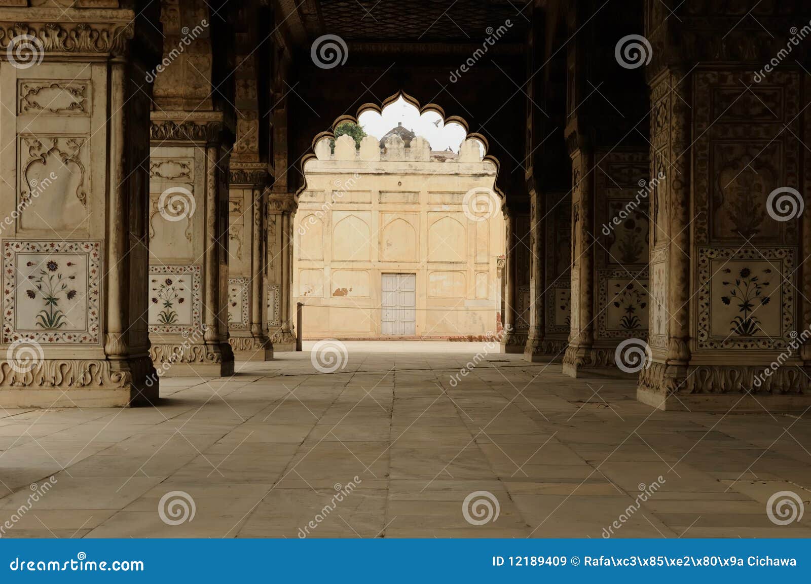 India, Delhi, Fort stock image. Image of fort, detail - 12189409