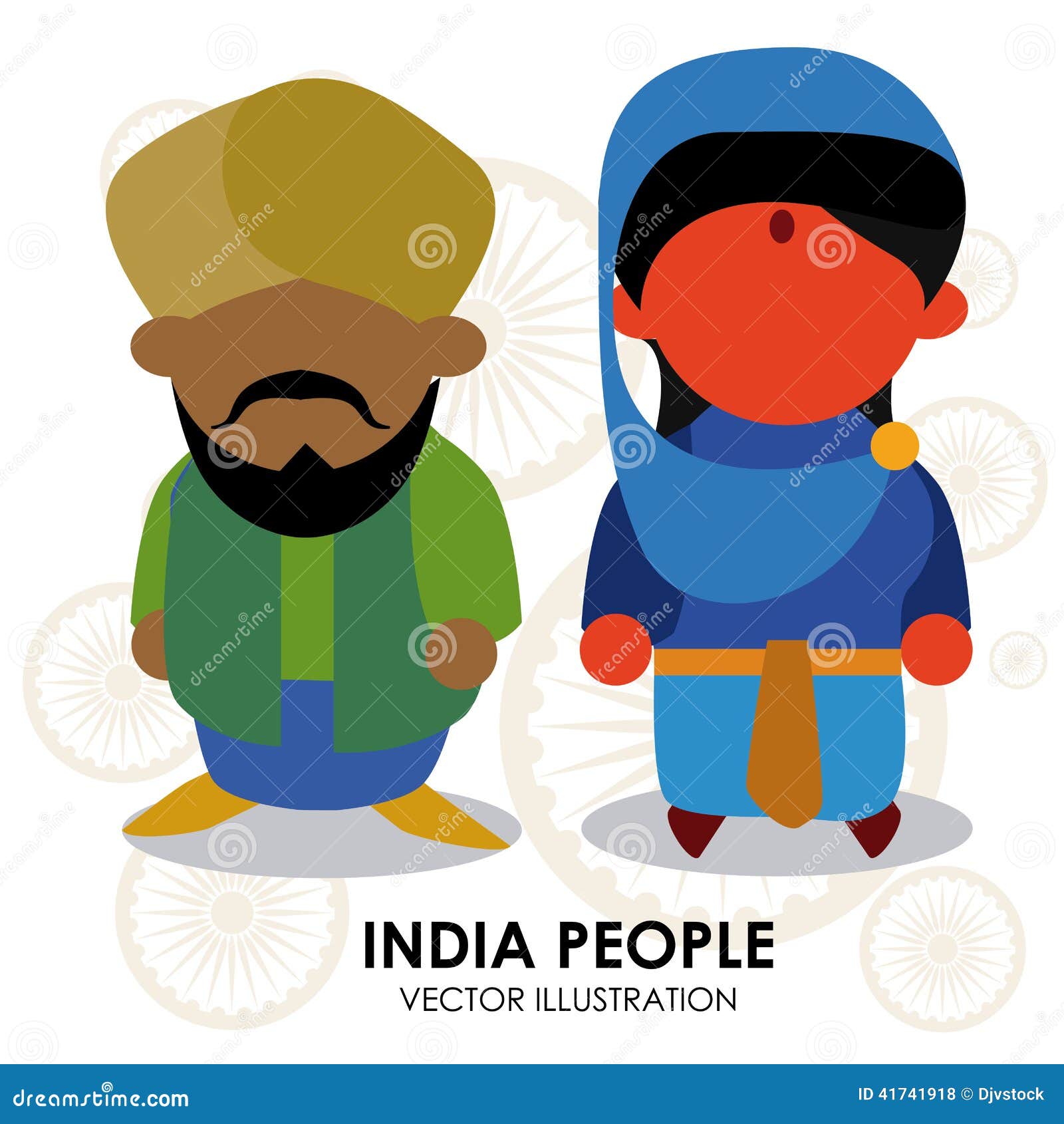India design stock vector. Illustration of cartoon, tourism - 41741918