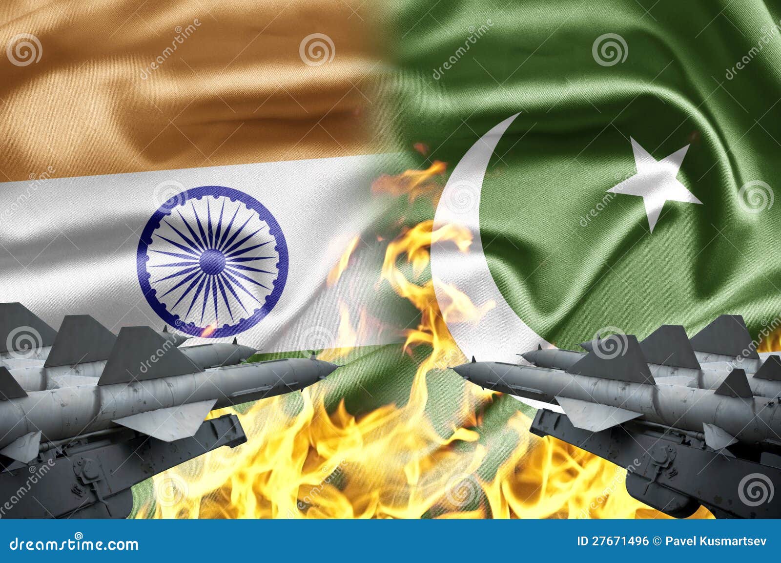 India en Pakistan stock foto. Image of indië, gevecht - 27671496