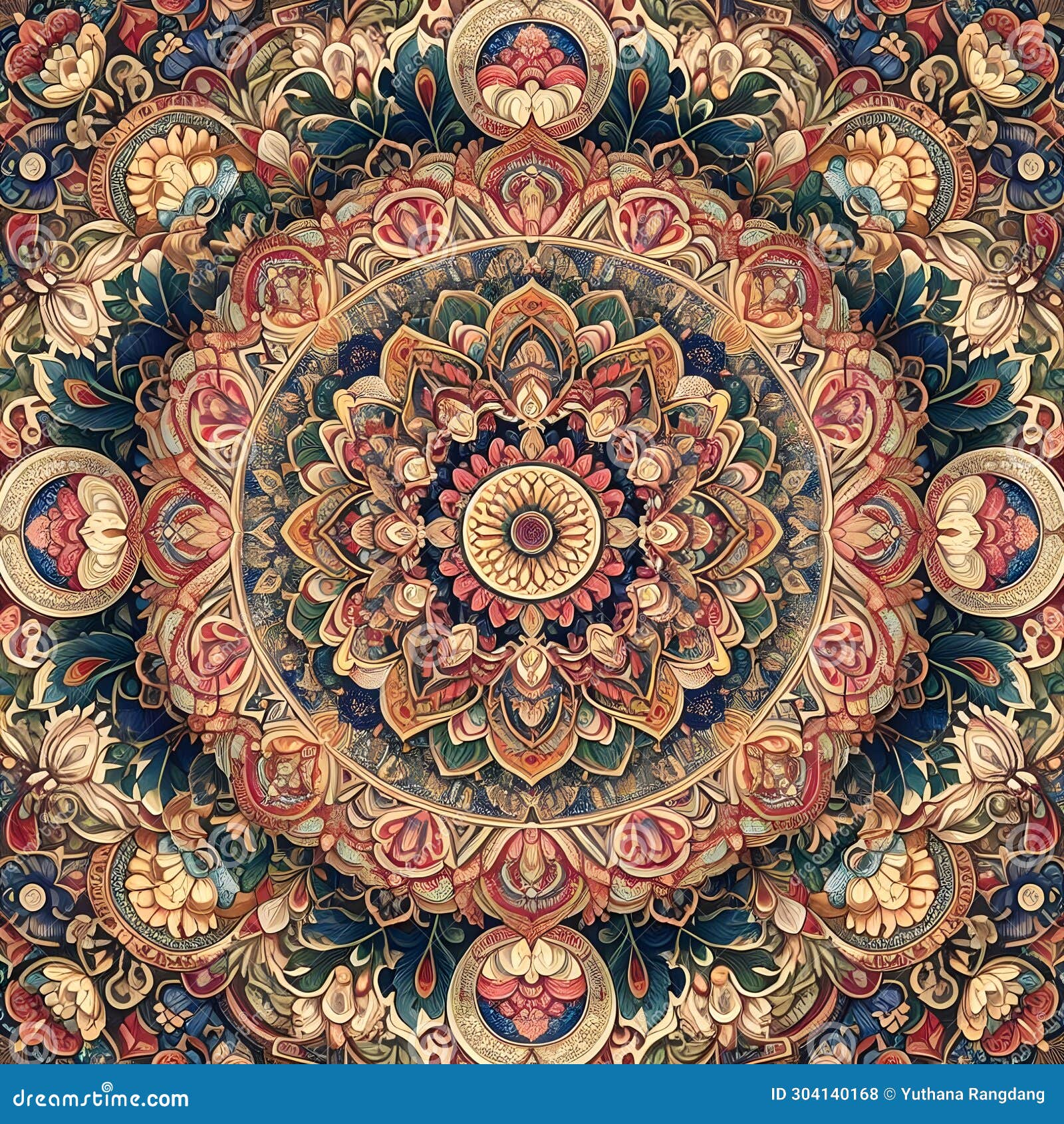 India Fabric Pattern in 1967 , Wallpaper. Stock Photo - Image of ...