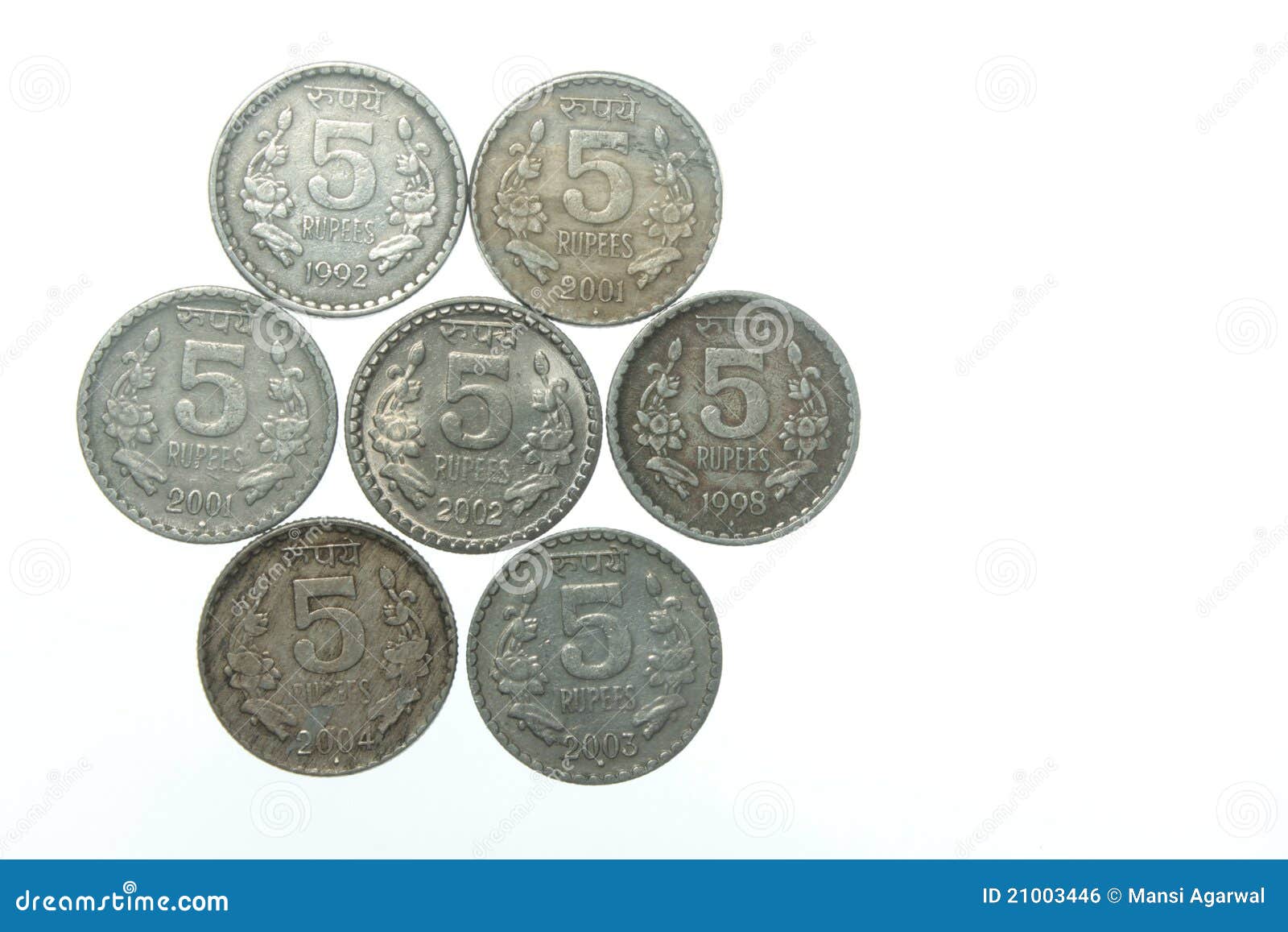 India five rupee coins stock photo. Image of coin, rupees - 21003446