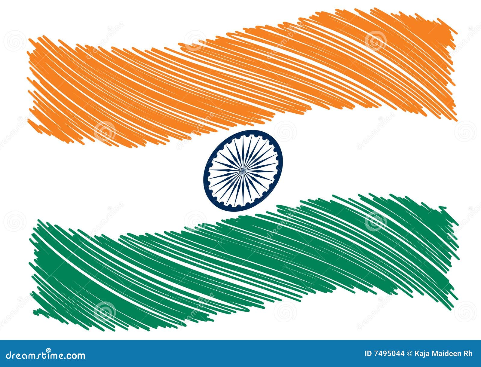 India flag art stock vector. Illustration of nation, background - 7495044