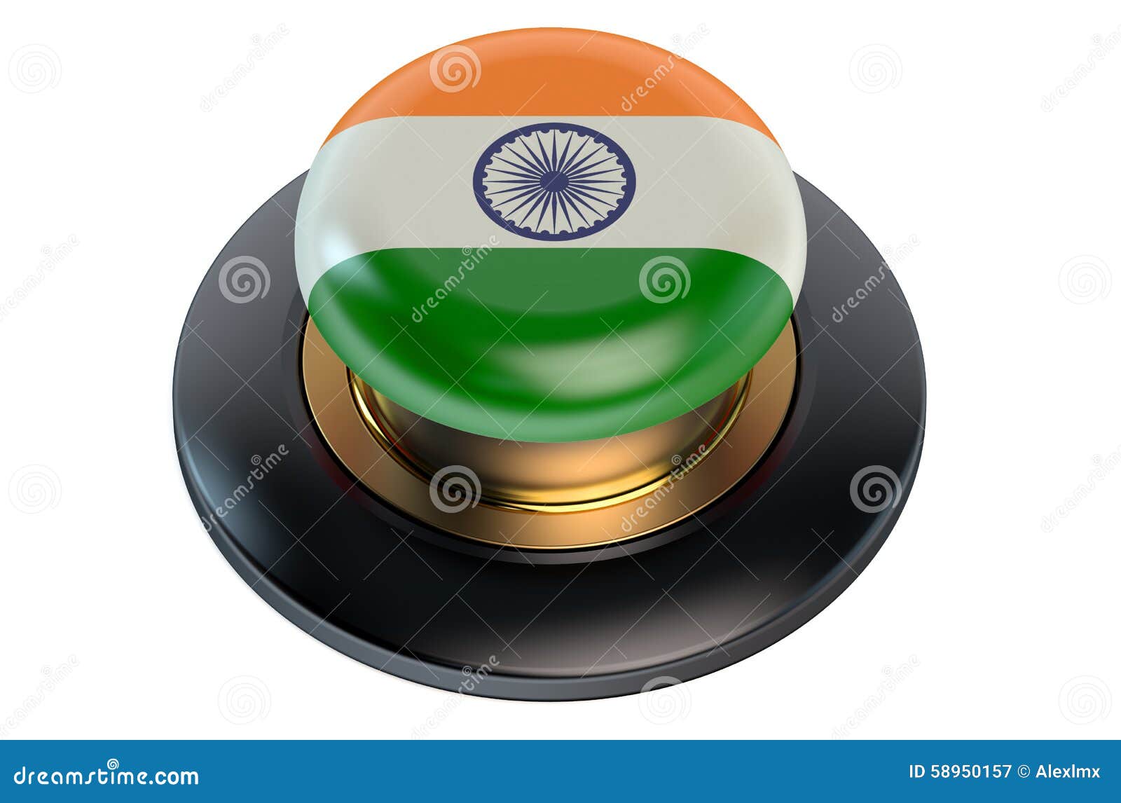India flag button stock illustration. Illustration of concept - 58950157