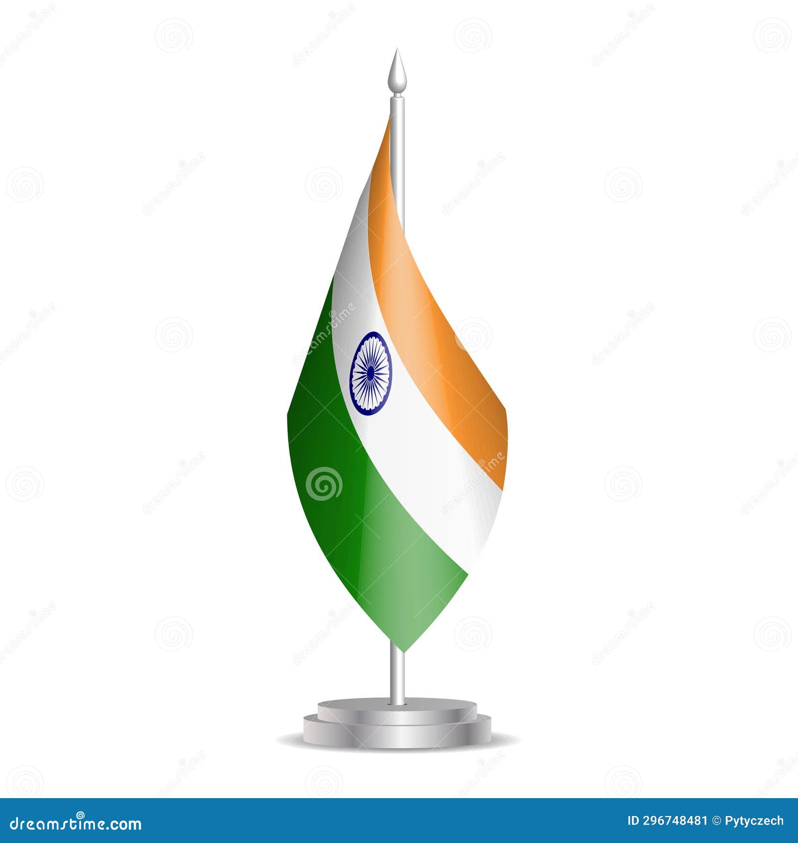 Desktop Presentation Flag of India Stock Illustration - Illustration of ...