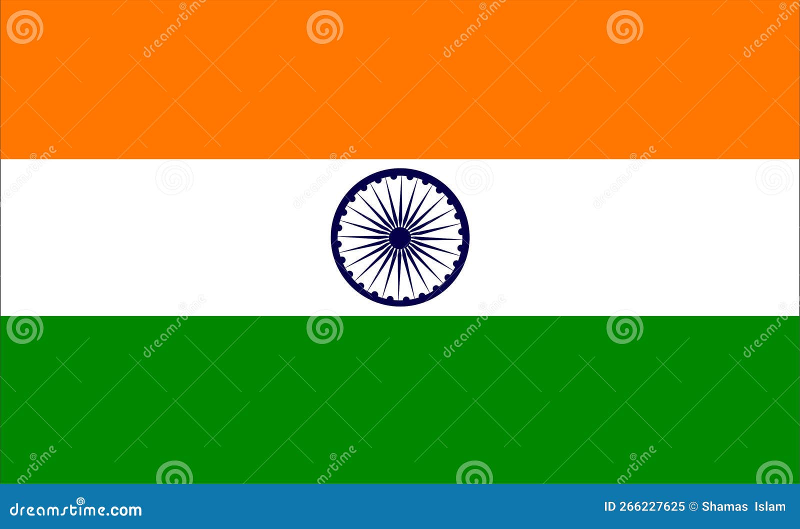 India Flag Design Vector stock vector. Illustration of republic - 266227625