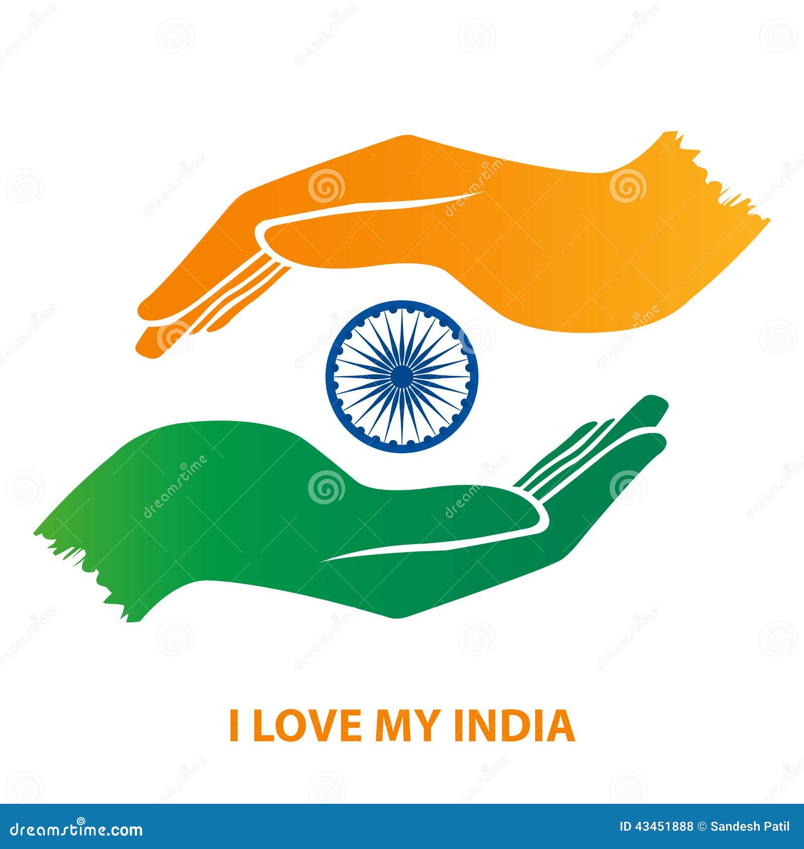 India Flag Hand Gesture Stock Illustrations – 79 India Flag Hand ...