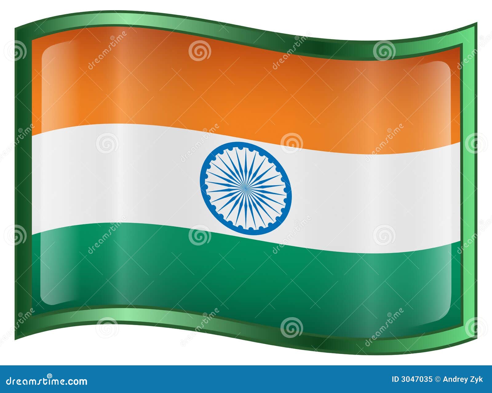 India Flag icon stock vector. Illustration of computer - 3047035