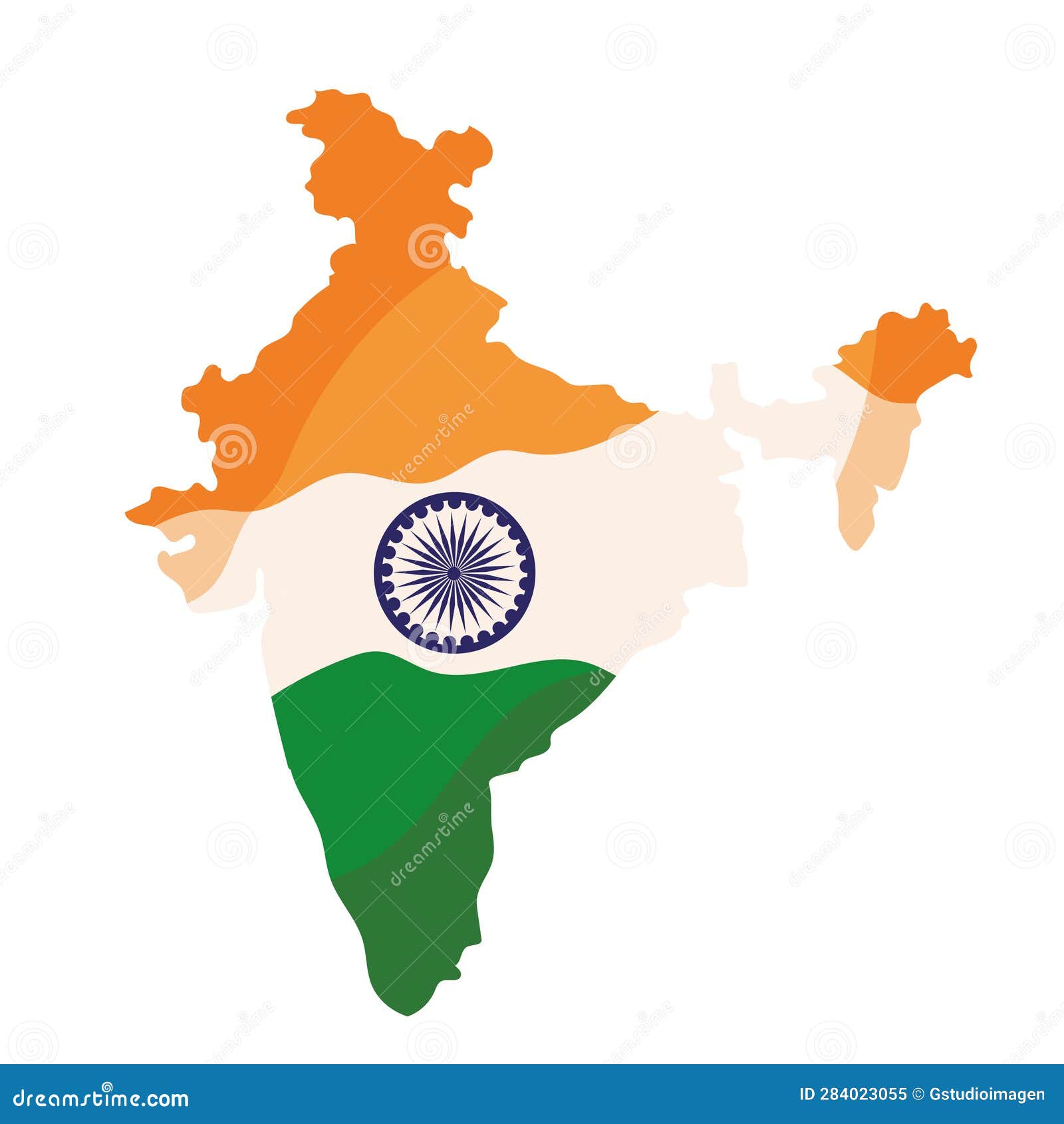 India flag in map stock vector. Illustration of nation - 284023055