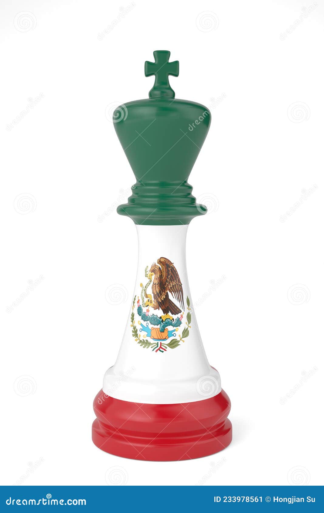 India Flag Paint Over on Chess King, Chess Isolated on White Background ...