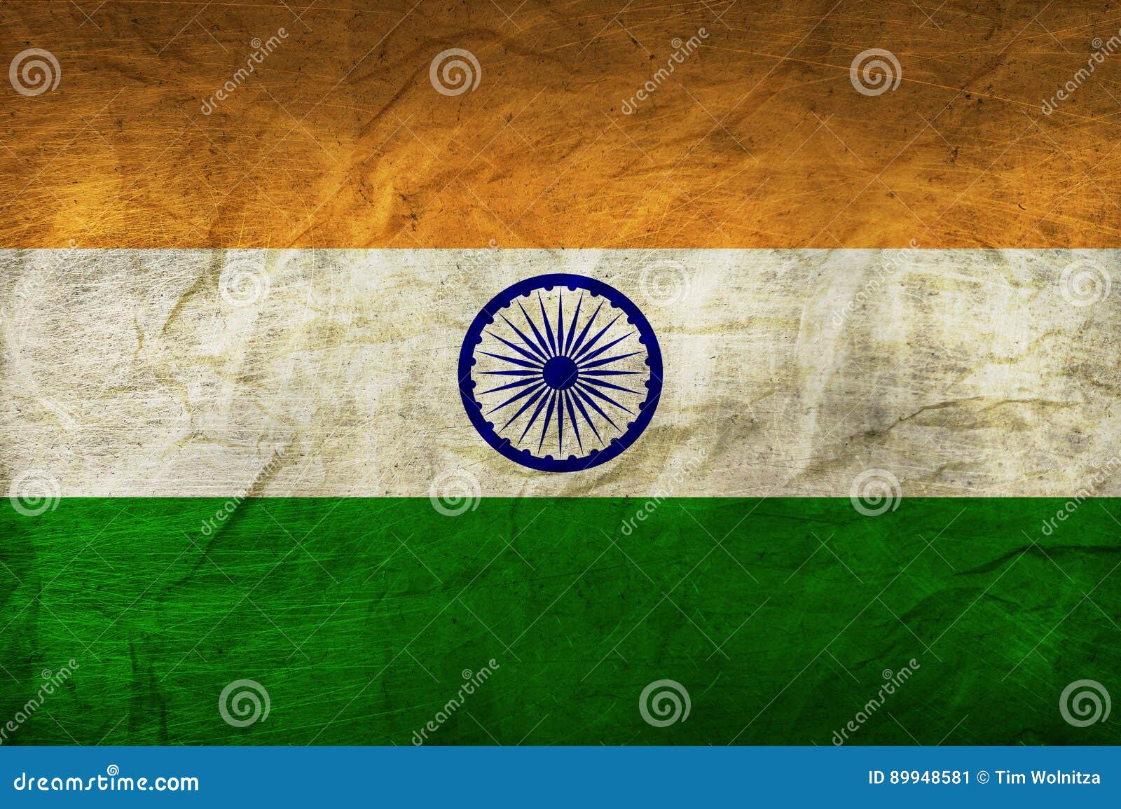 India Flag on Paper stock illustration. Illustration of mumbai - 89948581