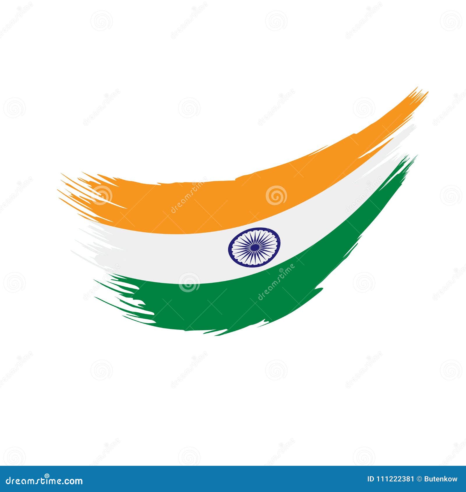 India Flag, Vector Illustration Stock Vector - Illustration of national ...