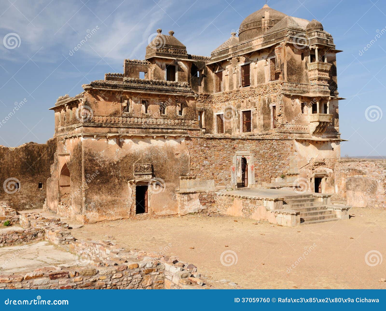 India, Fort Chittor stock photo. Image of chittaurgarh - 37059760