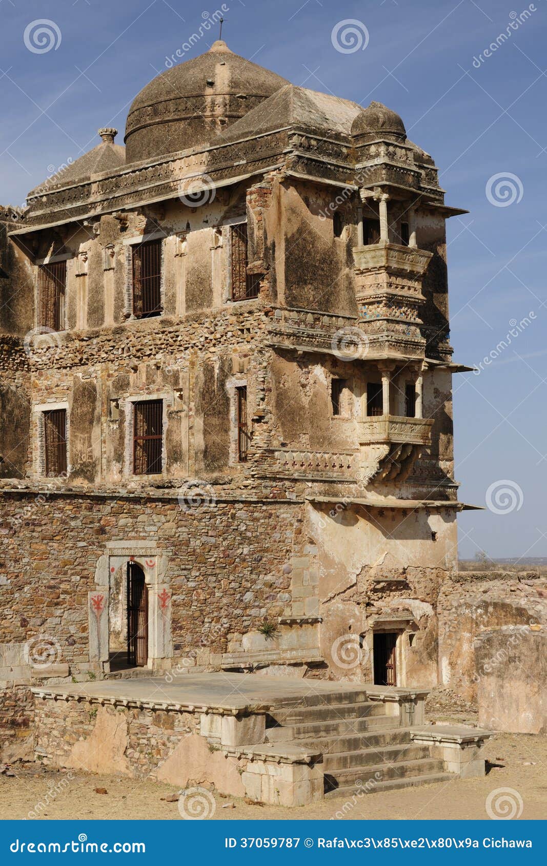 India, Fort Chittor stock image. Image of chittor, palace - 37059787