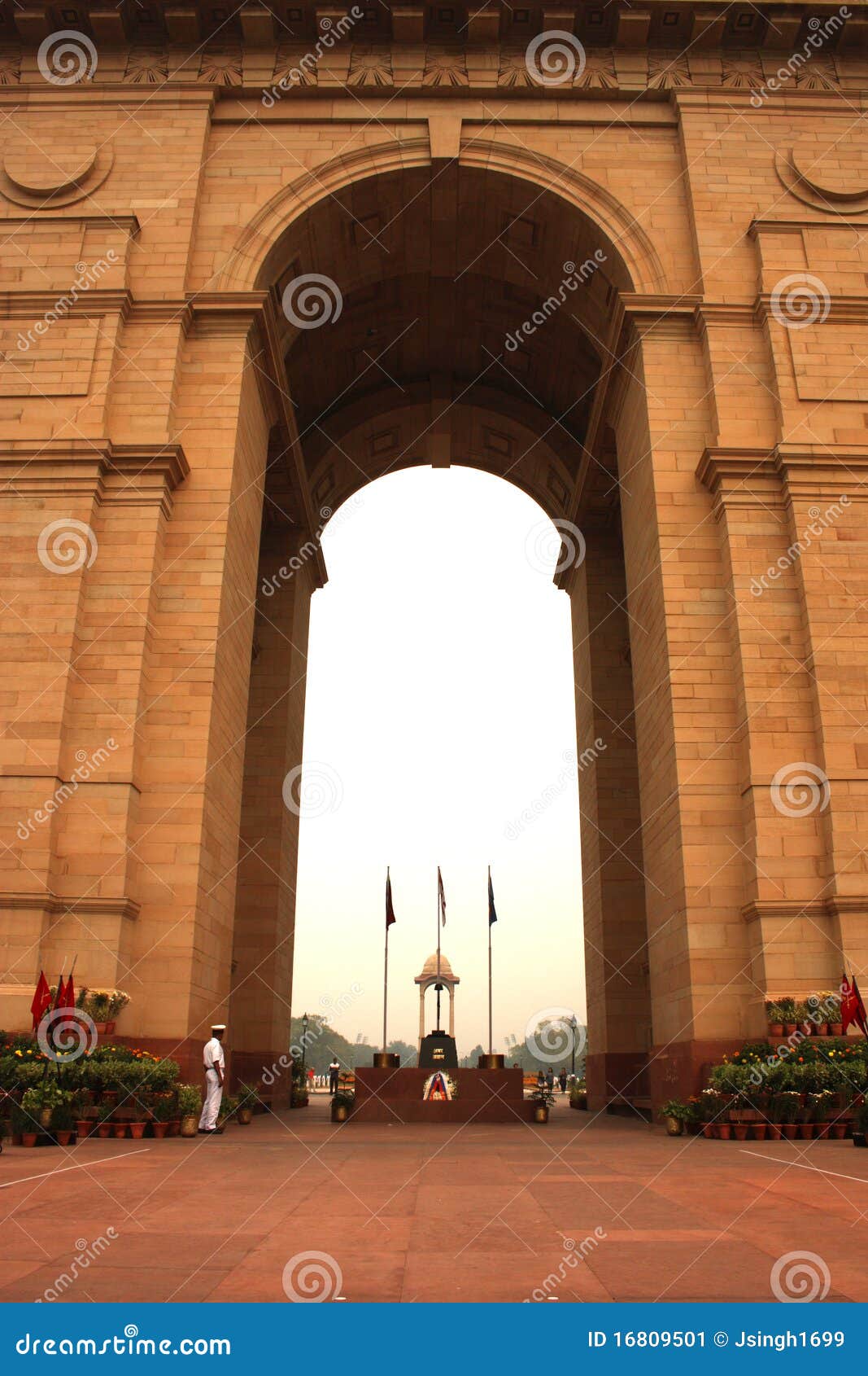 India Gate stock image. Image of india, canopy, flags - 16809501