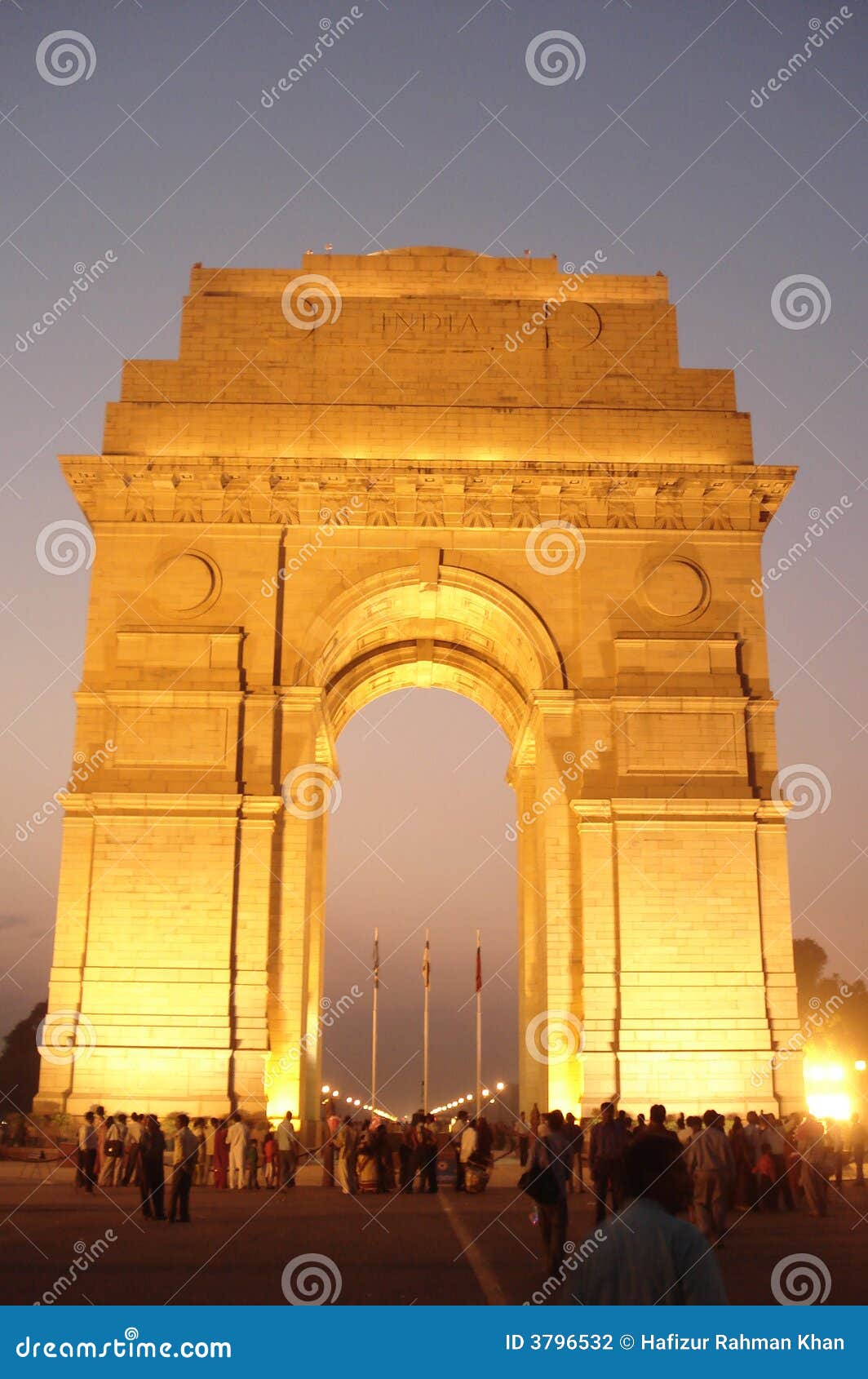 India Gate stock photo. Image of night, india, scenes - 3796532