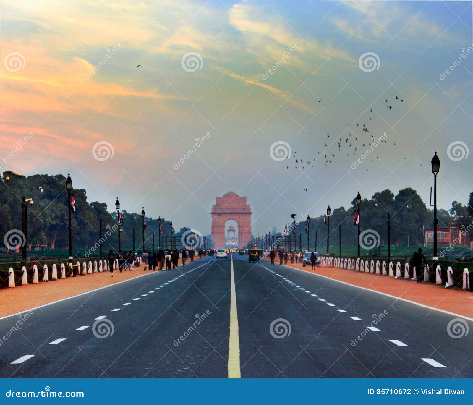 India Gate stock photo. Image of sunset, delhi, gate - 85710672