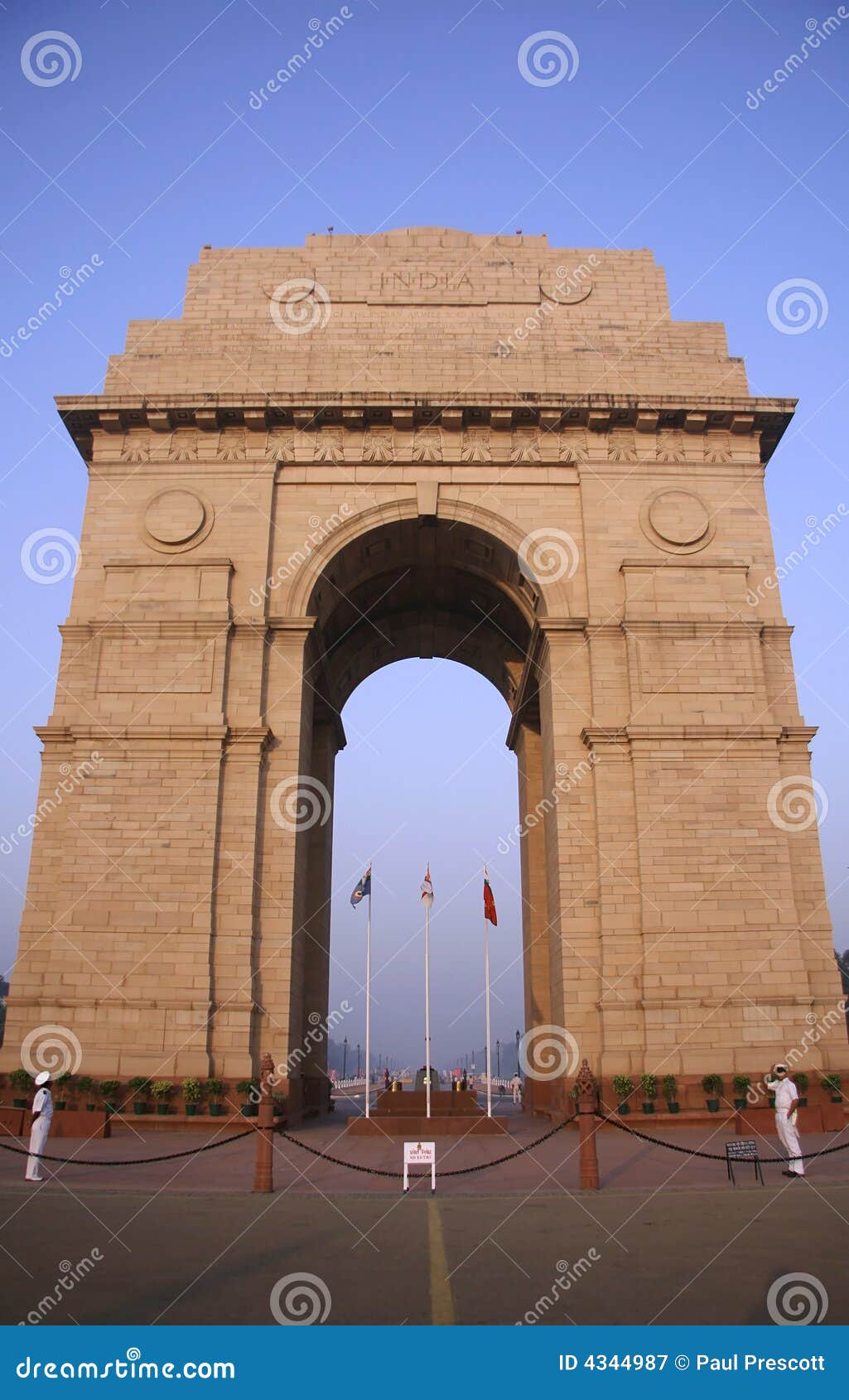 India Gate in the Evening Sky, Delhi Stock Image - Image of memory ...