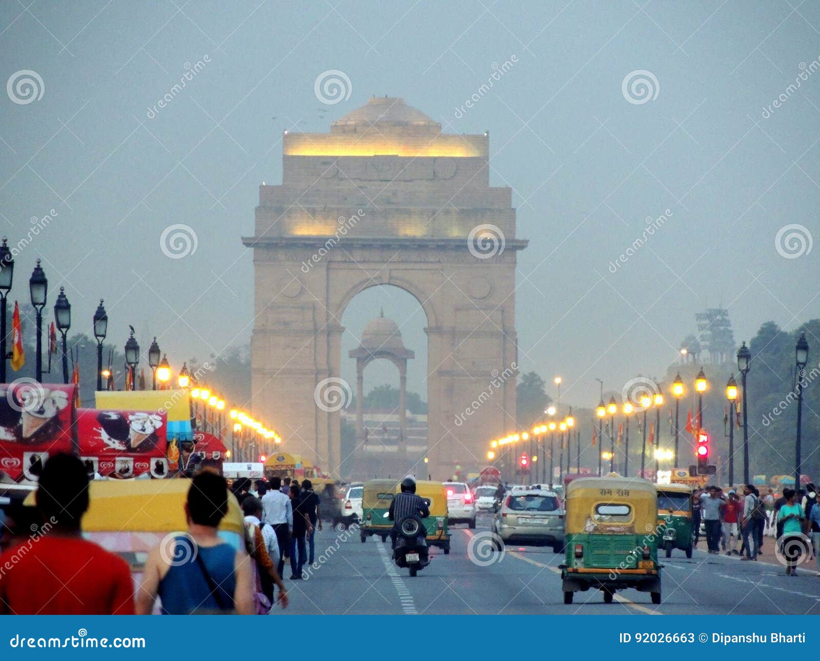 View Of Rajpath Ceremonial Boulevard From The Secretariat Building ...