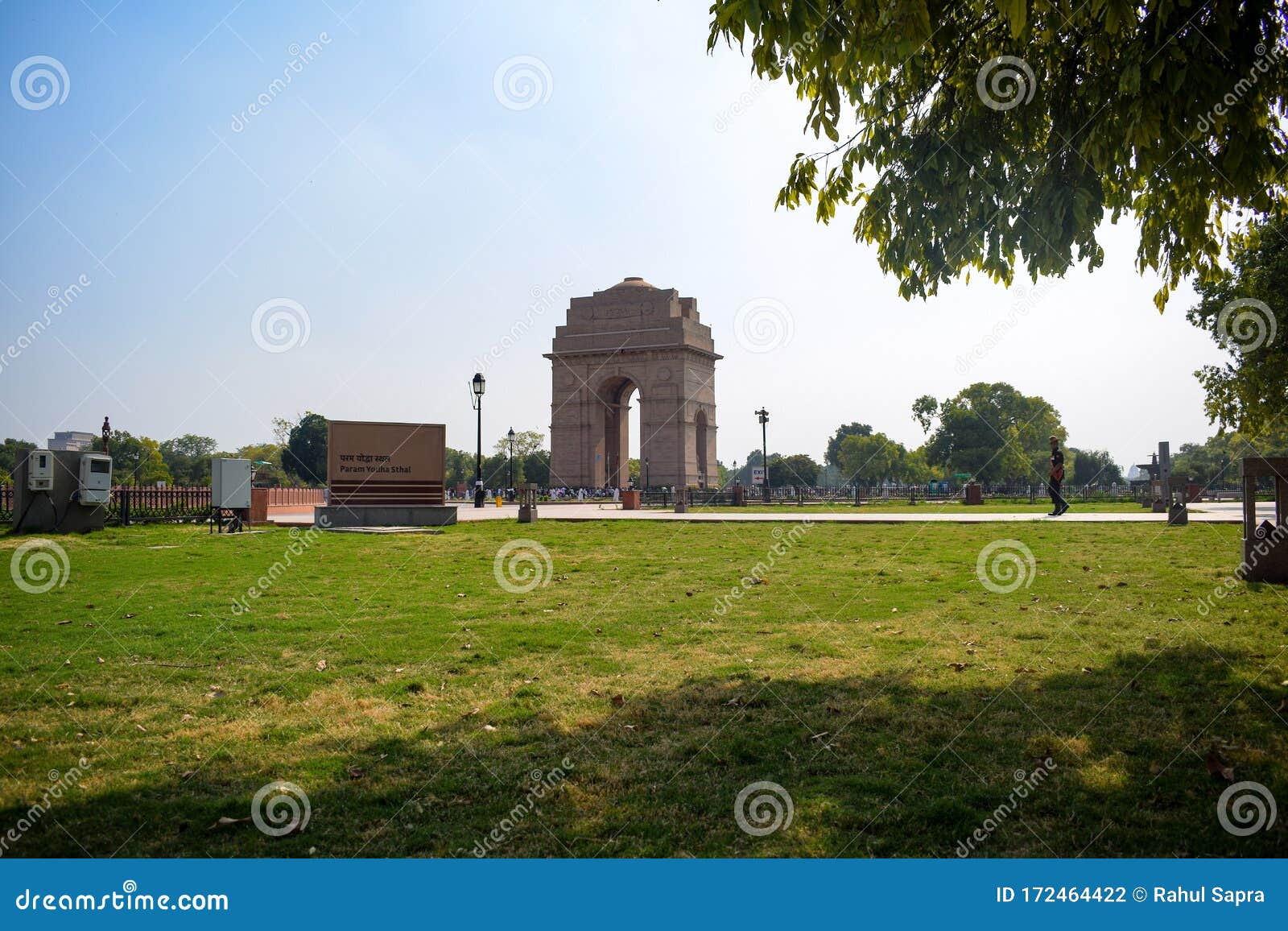 India Gate Full View Overdag in Delhi Beroemde India Gate View Stock ...