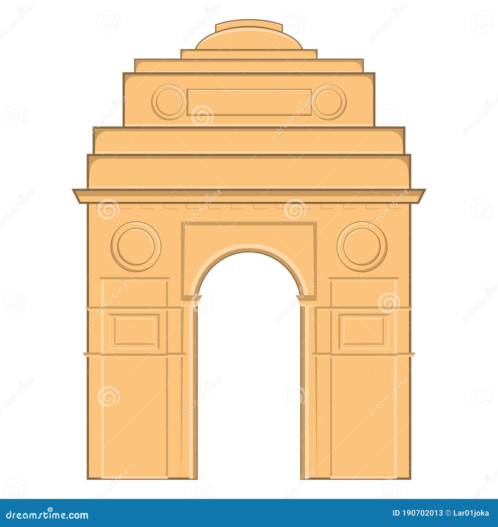 India gate image stock vector. Illustration of hand - 190702013