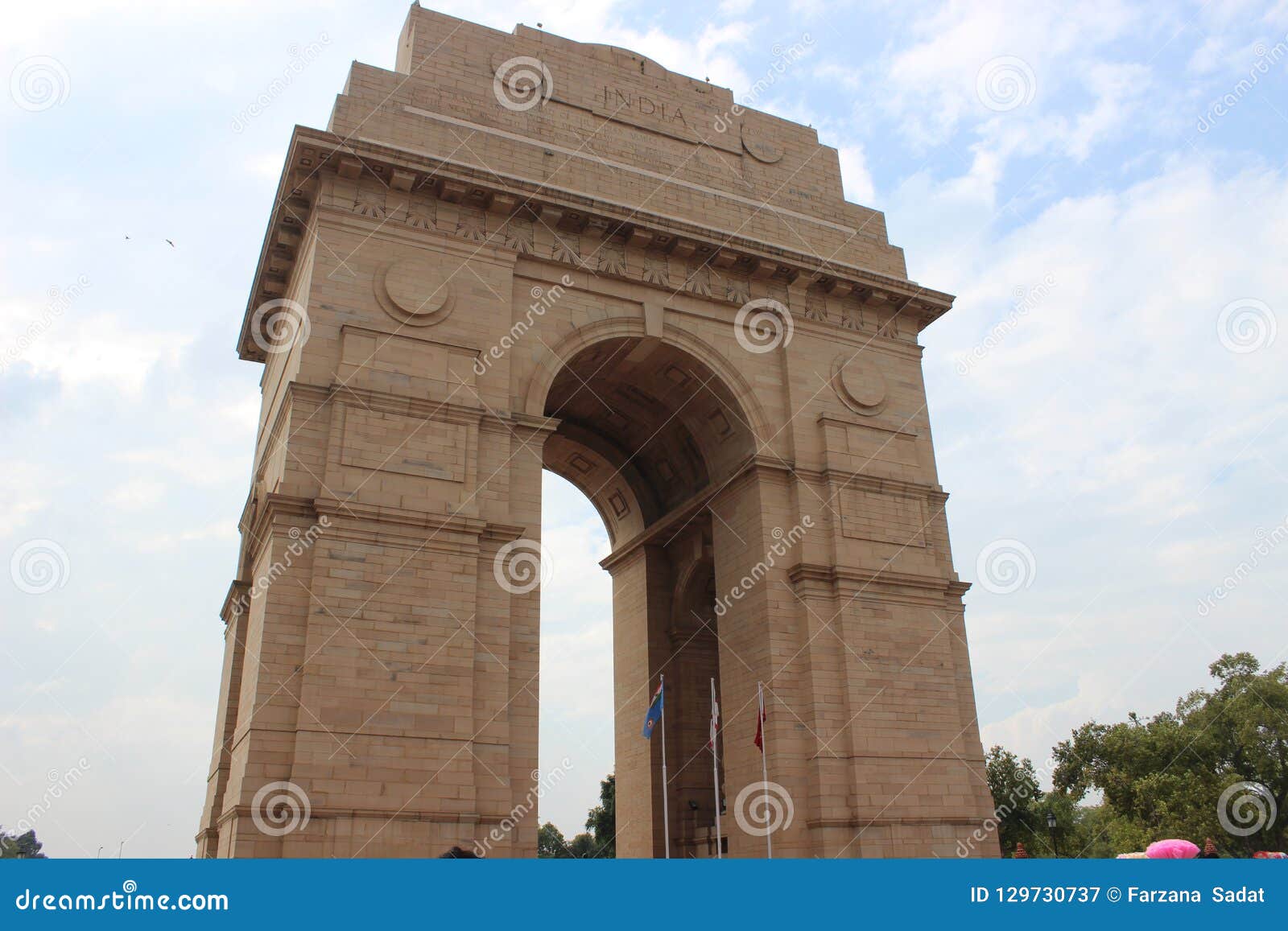 India gate stock image. Image of travel, watching, greenery - 129730737