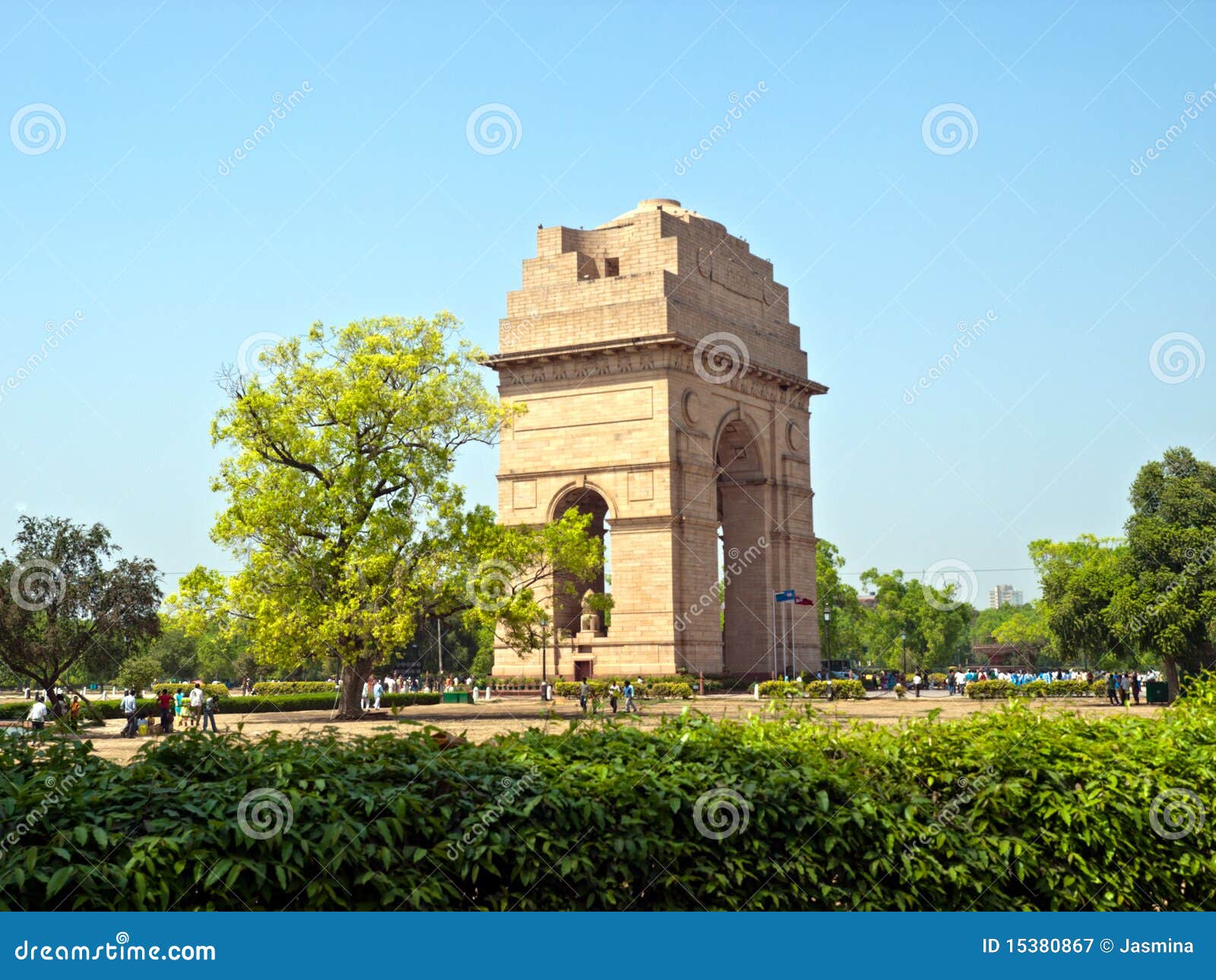 India Gate at New Delhi stock image. Image of delhi, tourism - 15380867
