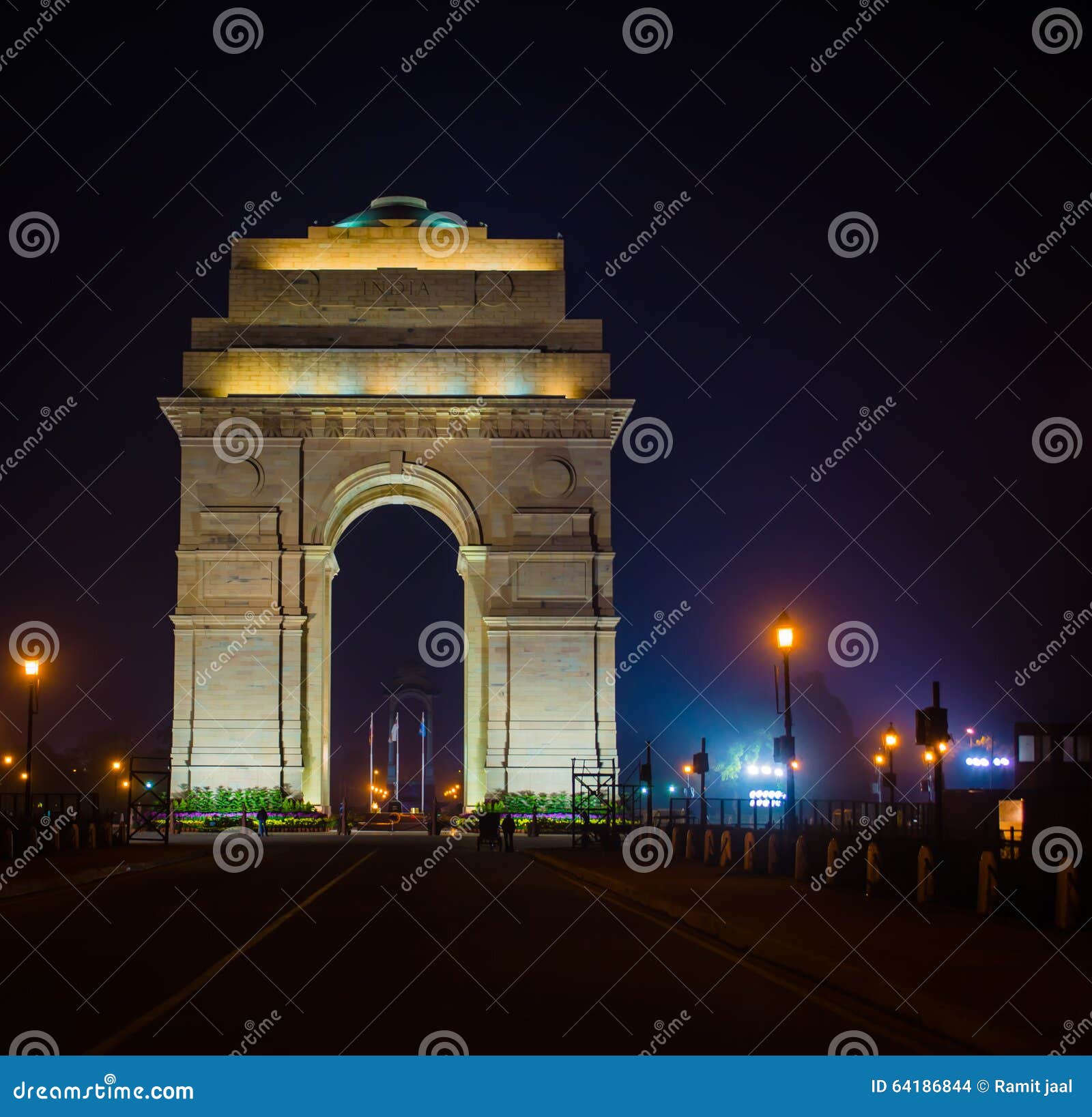 India Gate - New Delhi stock photo. Image of memorial - 64186844