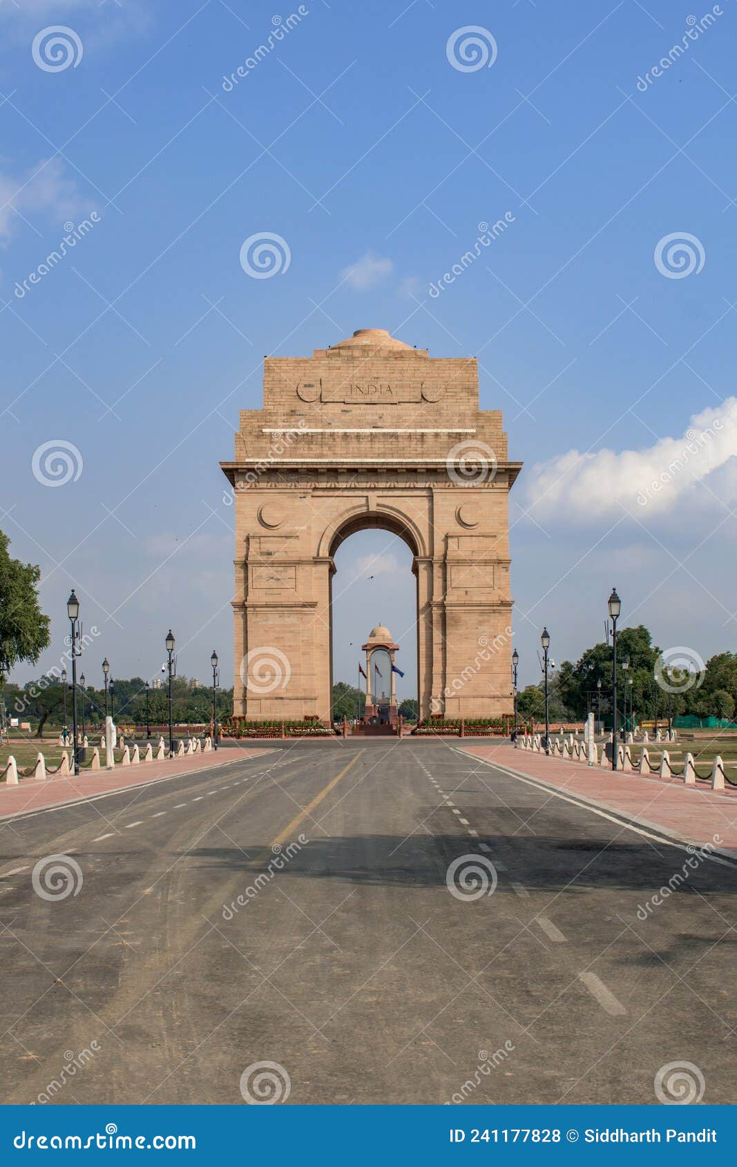 India Gate in Rajpath New Delhi Indian. Stockfoto - Bild von asien ...