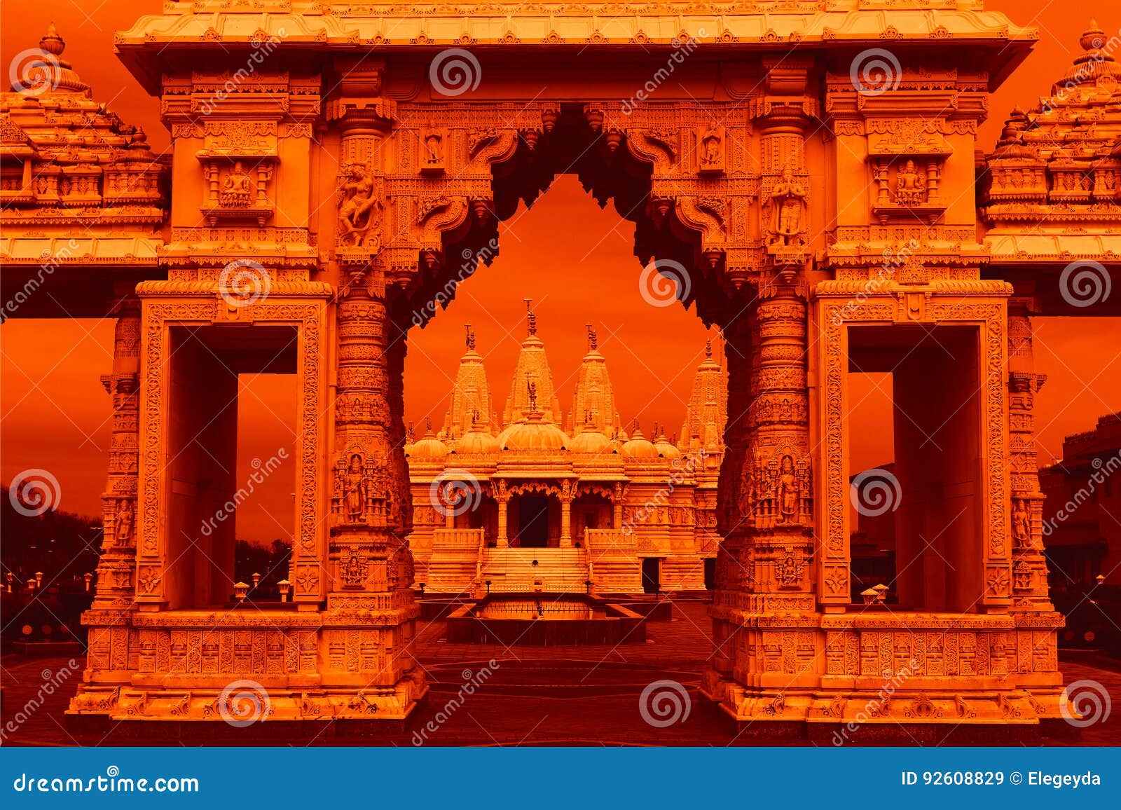 India Gate at sunset stock image. Image of goddess, durga - 92608829