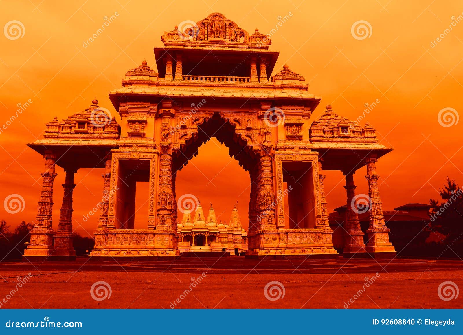 India Gate at sunset stock photo. Image of deity, archaeology - 92608840