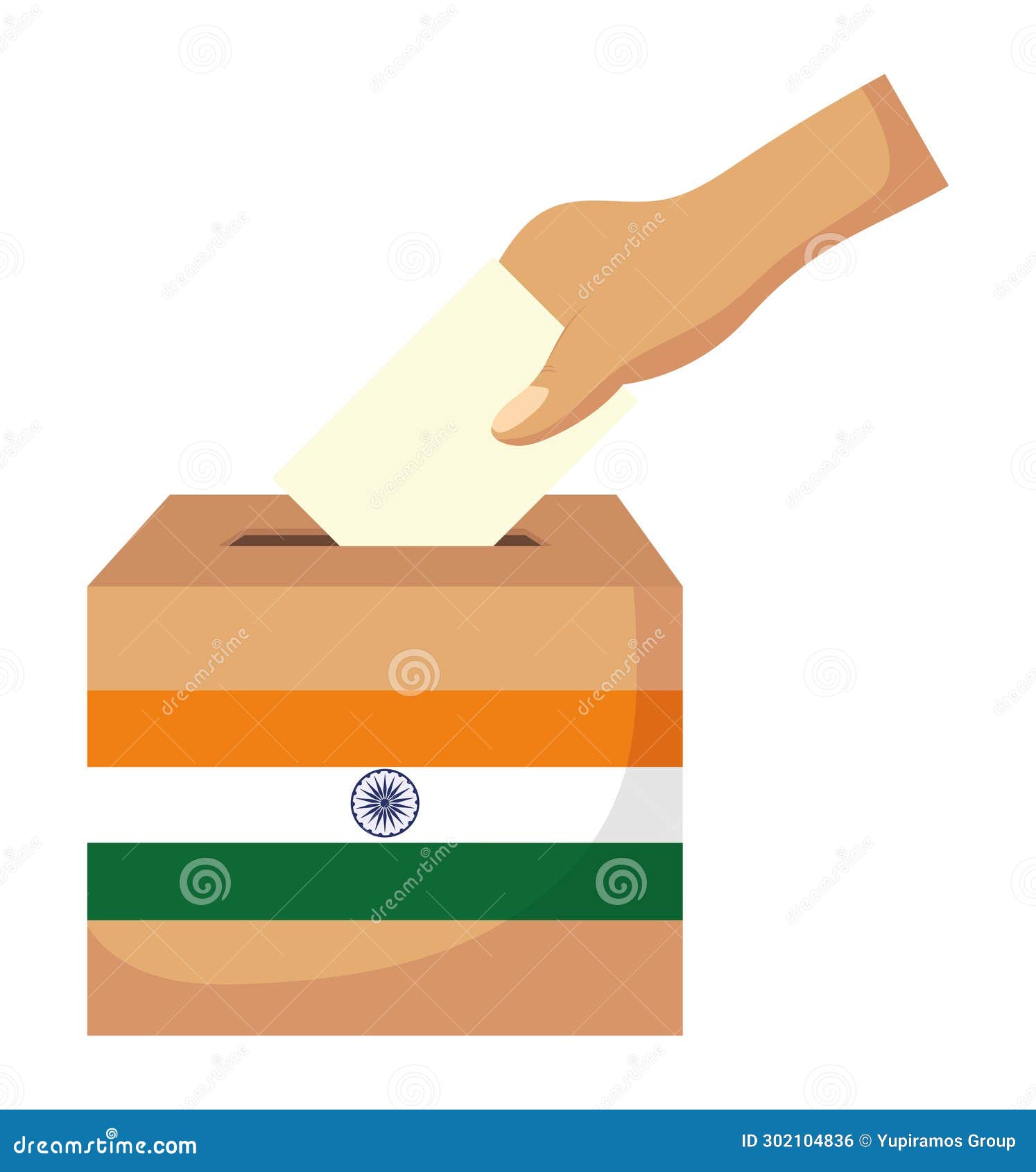 India General Election Design Stock Illustration - Illustration of ...