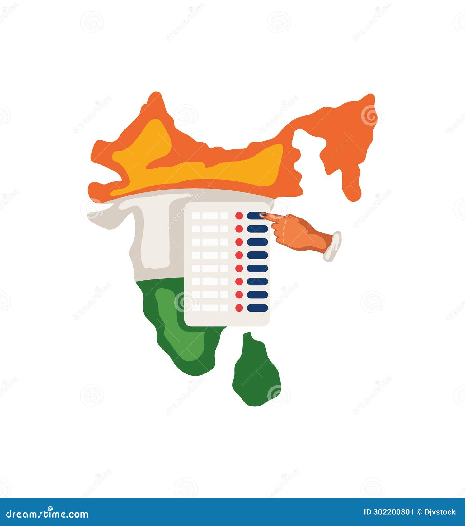 India general election map stock vector. Illustration of vote - 302200801