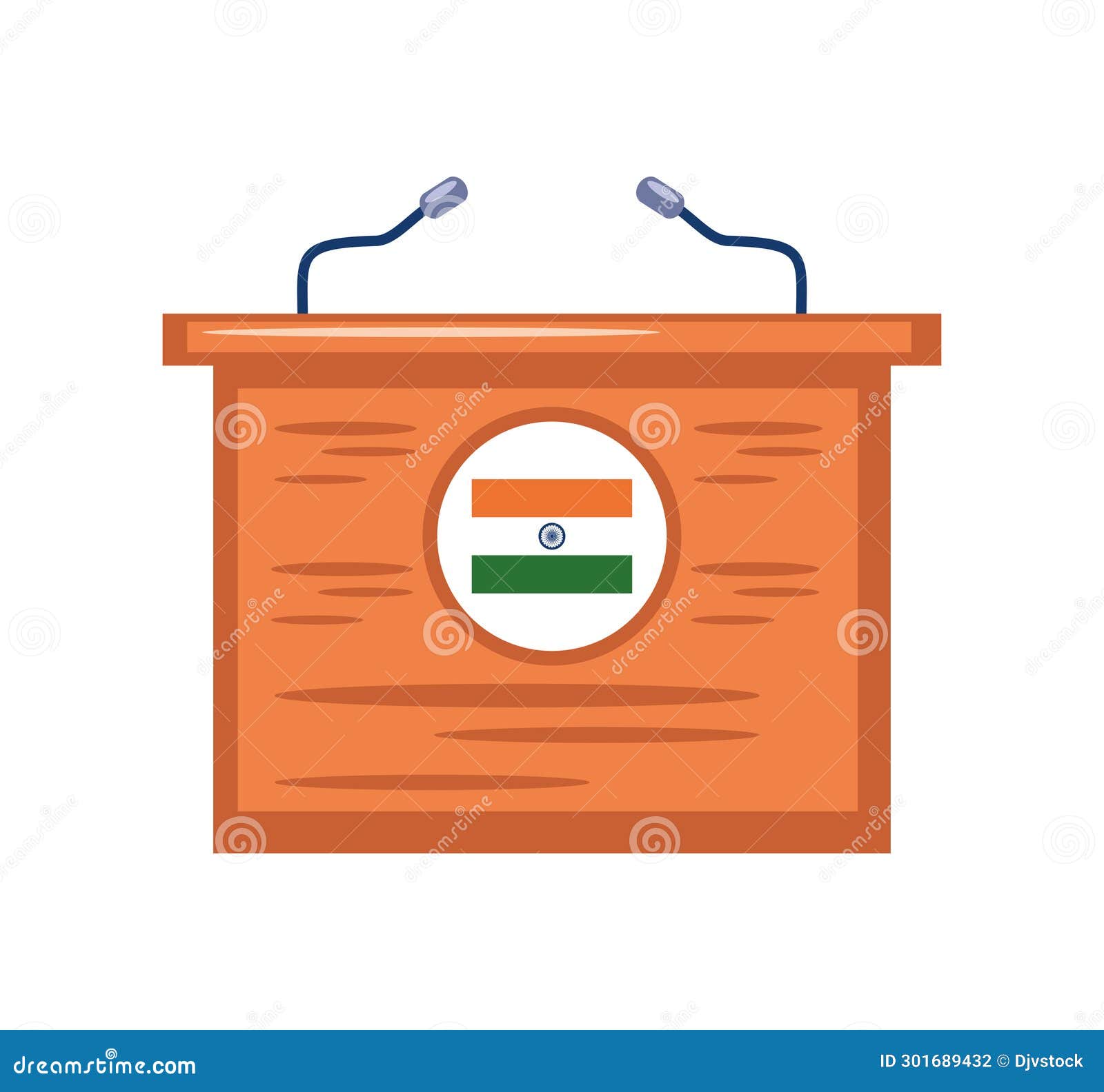 India General Election Podium Stock Vector - Illustration of event ...