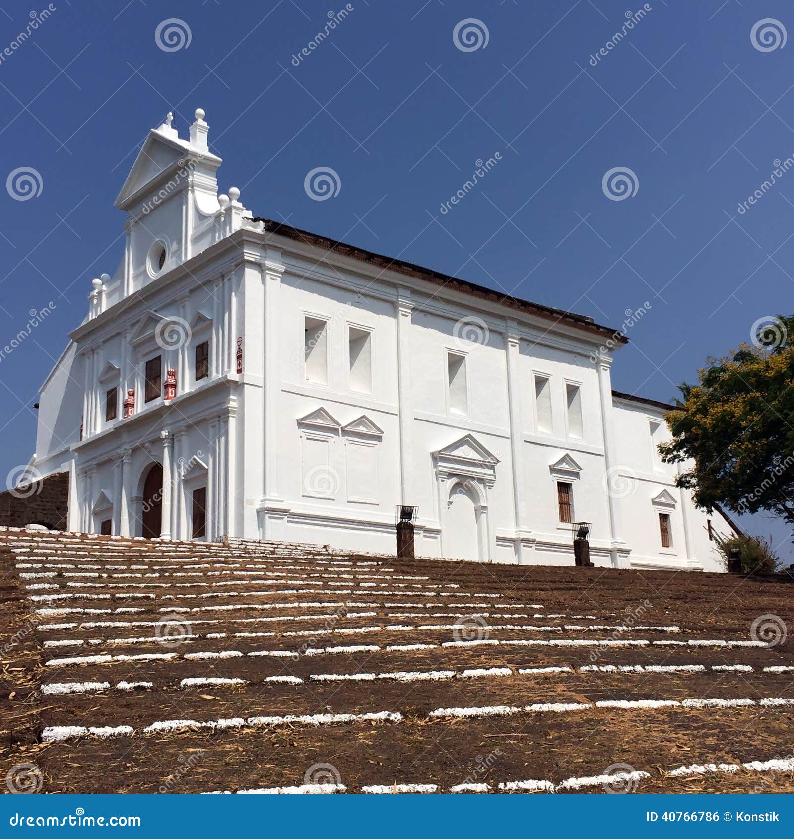Old Goa, India. Catholic Church Of St. Francis Of Assisi In Sunny Day ...