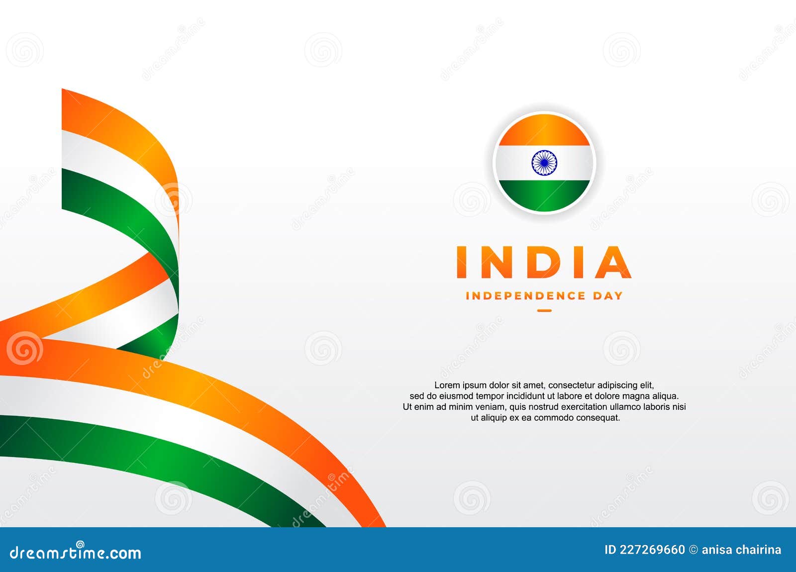 India Independence Day Background Design Stock Vector - Illustration of ...
