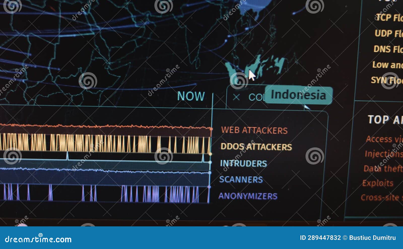 India and Indonesia Map with Different Targets for Cyber Attack ...