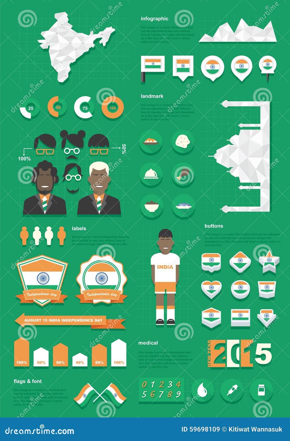 India infographic set stock illustration. Illustration of design - 59698109