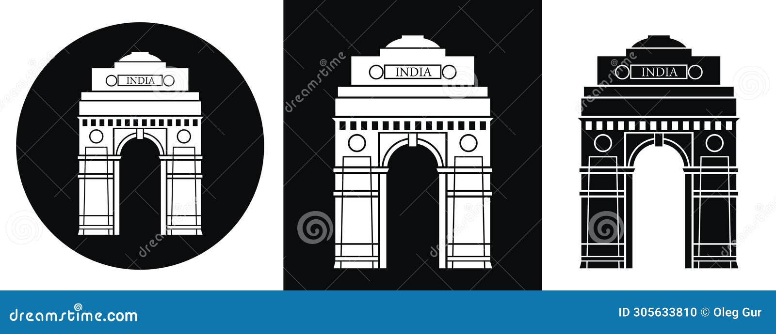 India Logo. Isolated Indian Architecture Architecture on White ...