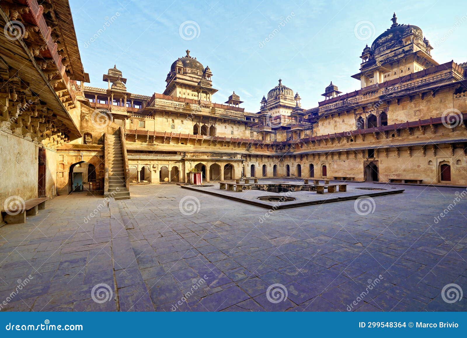 India Madhya Pradesh Orchha. the Fort Complex Stock Photo - Image of ...