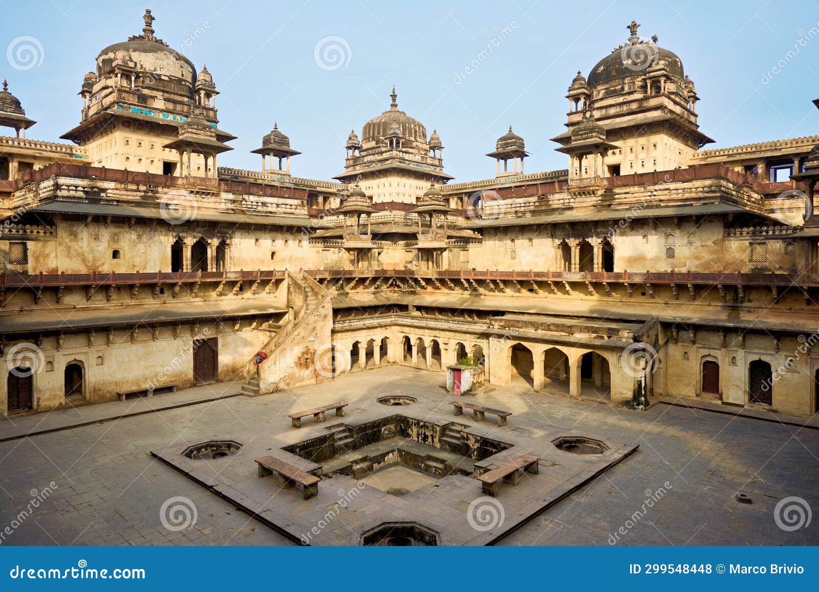India Madhya Pradesh Orchha. the Fort Complex Stock Photo - Image of ...