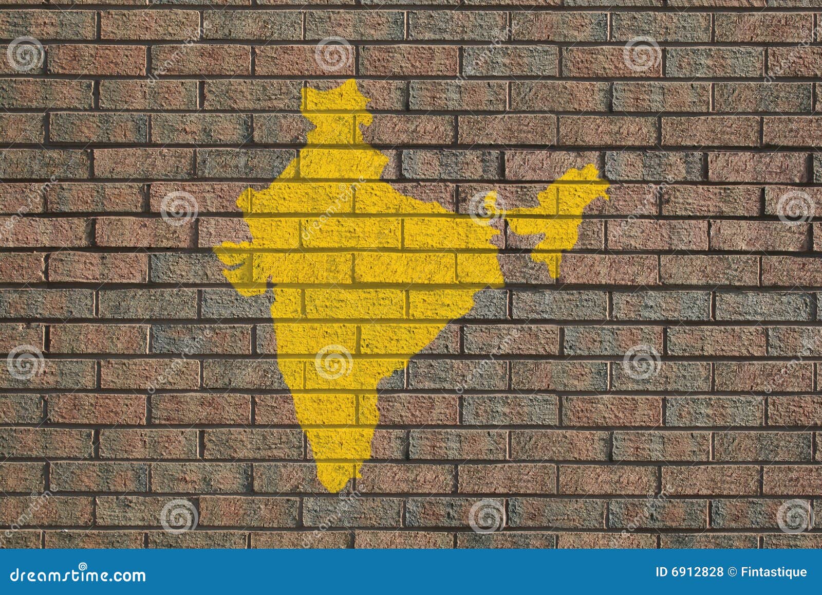 India map on brick wall stock illustration. Illustration of rough - 6912828