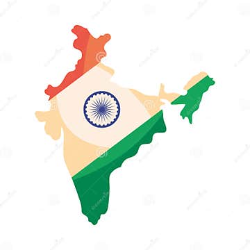 India map and flag stock vector. Illustration of isolated - 270701983