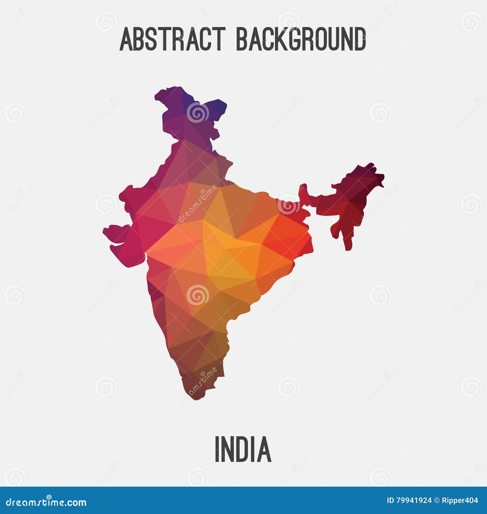 India Map in Geometric Polygonal,mosaic Style. Stock Vector ... India Map in Geometric Polygonal,mosaic Style. Stock Vector ...