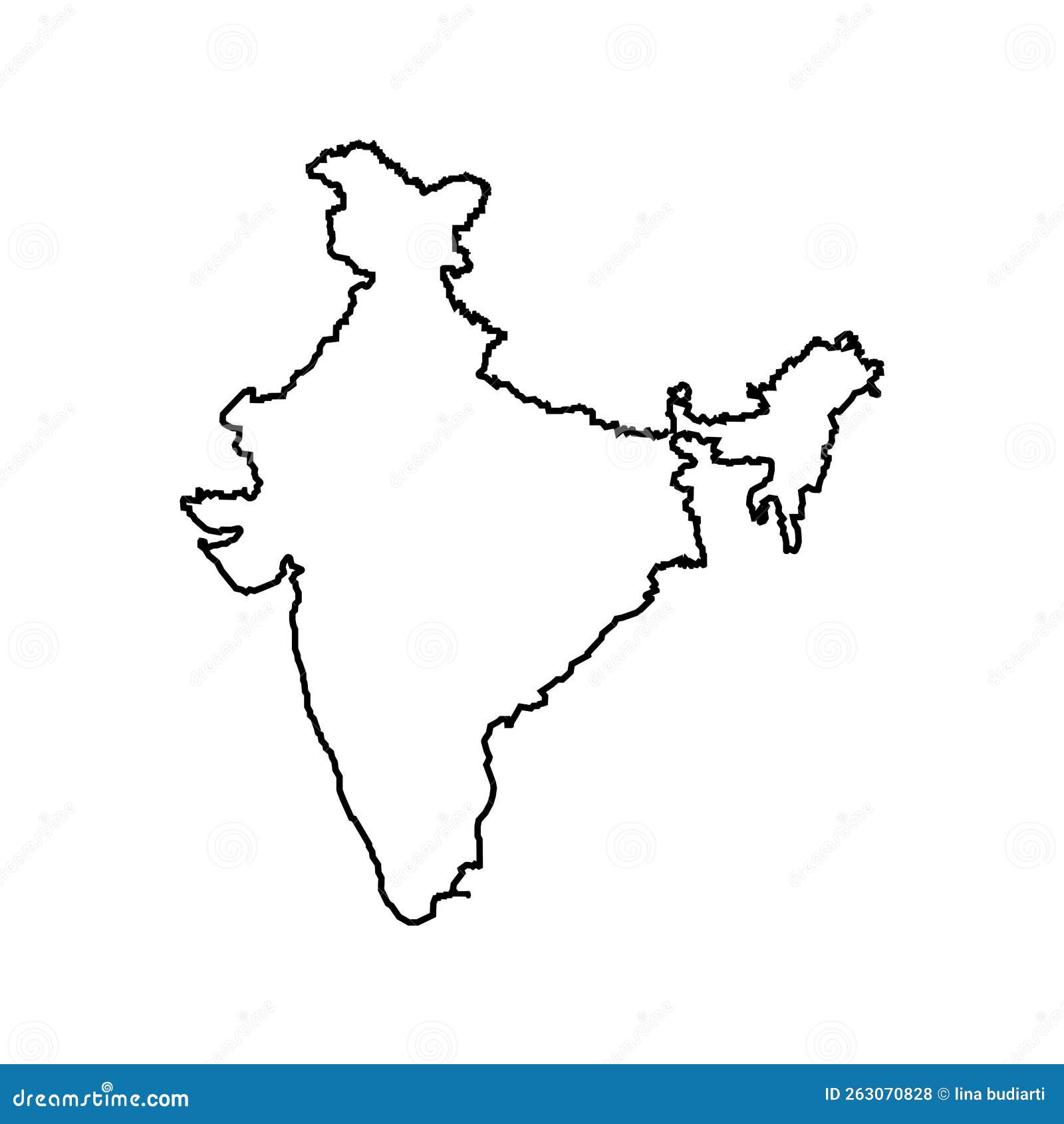 India map icon stock vector. Illustration of capital - 263070828